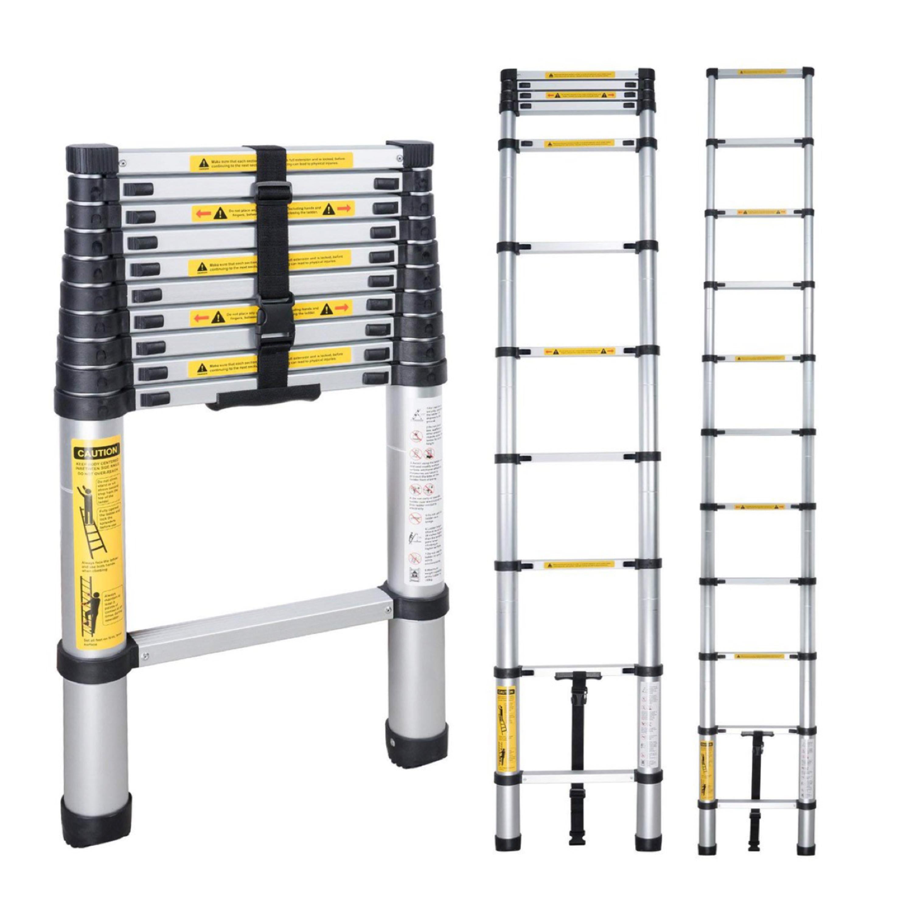 ALUMINIUM TELESCOPIC FOLDABLE LADDER SINGLE/DOUBLE-SIDED – Hock Chuan ...